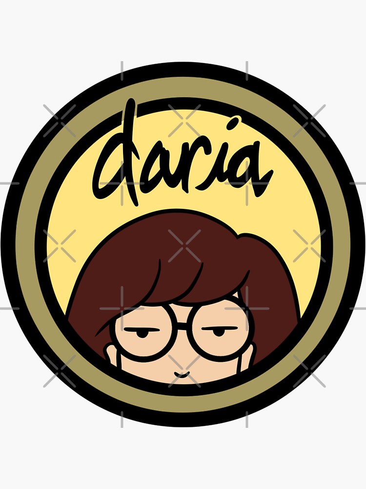 "Daria Logo" Sticker for Sale by Jnissley | Redbubble