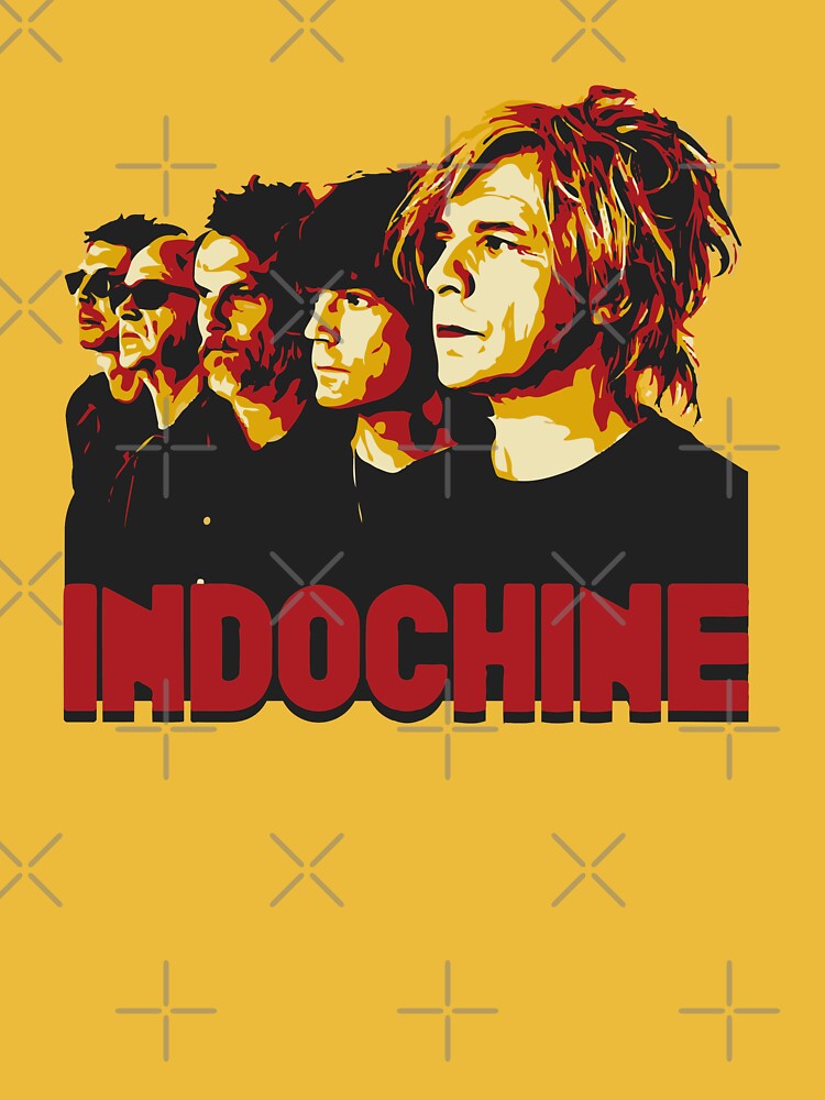 T-shirt essentiel avec l'œuvre « INDOCHINE » de l'artiste vermilione ...