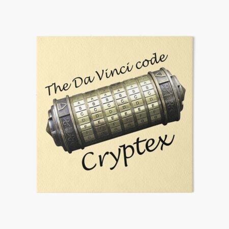 "The Cryptex : The DaVinci Code | Cryptex" Art Board Print for Sale by ...