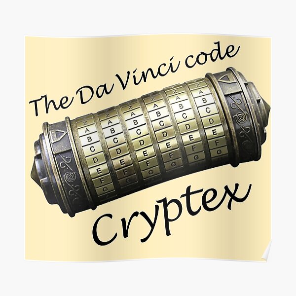 "The Cryptex : The DaVinci Code | Cryptex" Poster for Sale by CrOoKed ...