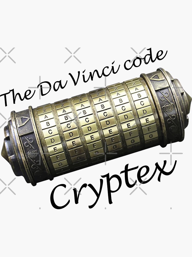 "The Cryptex : The DaVinci Code | Cryptex" Sticker for Sale by CrOoKed-SayiNGs | Redbubble