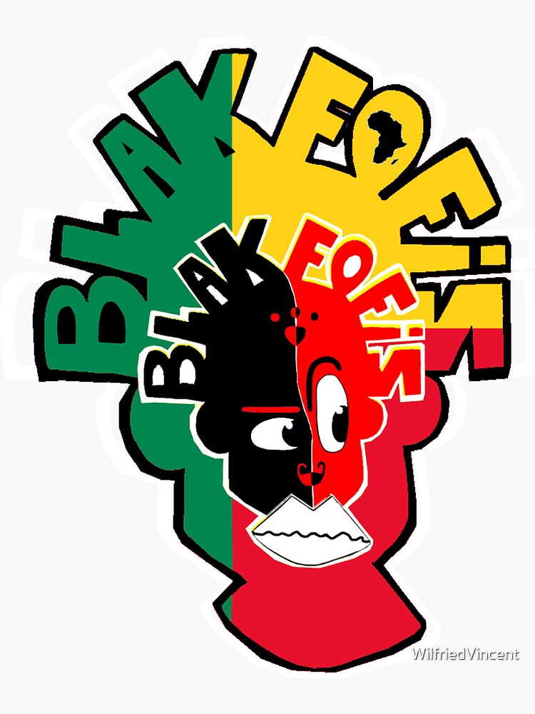 Pegatina «Blakfofiz en los colores de la bandera de BENIN, colores de ...