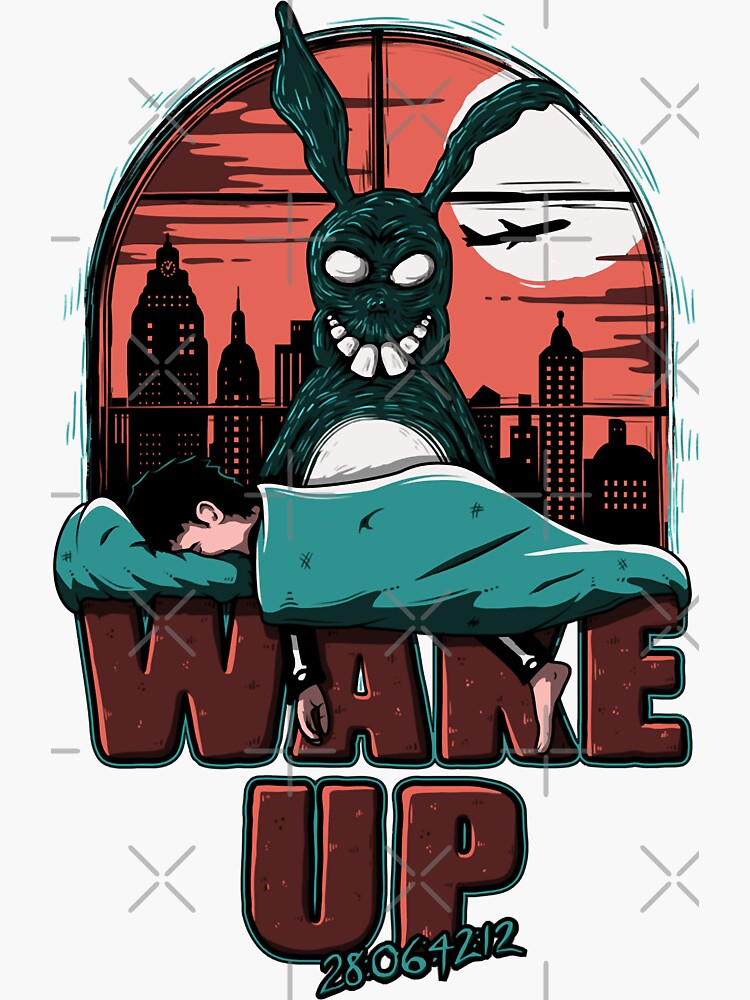 "Mens Funny Donnie Horror Darko Movie Gift For Music Fans" Sticker for ...