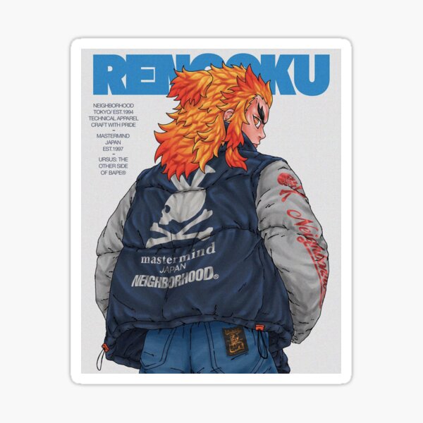 "Rengoku" Sticker for Sale by Toufel | Redbubble