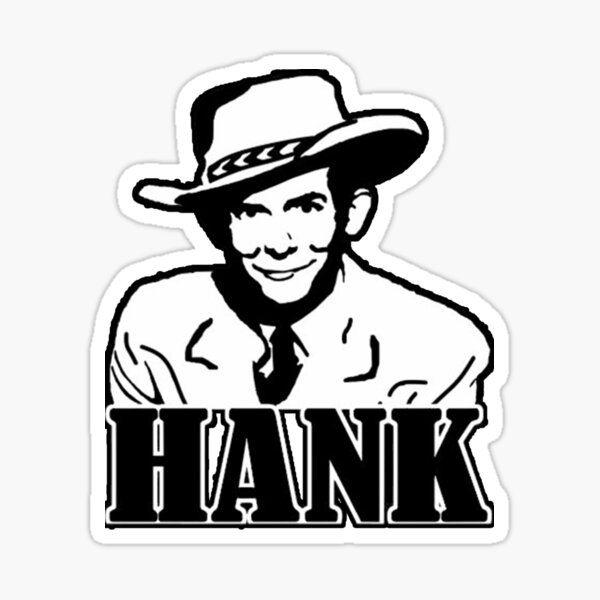"hank williams" Sticker for Sale by BYROSALINDA | Redbubble
