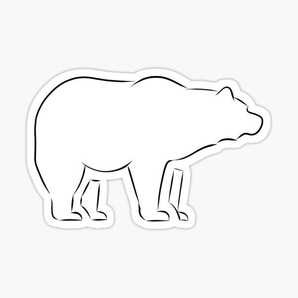 "BEAR LOGO " Sticker for Sale by outadventure | Redbubble