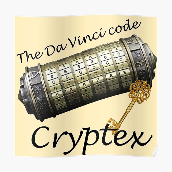 "The Cryptex : The DaVinci Code | Cryptex" Poster for Sale by CrOoKed ...