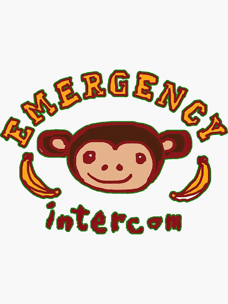 "emergency intercom" Sticker for Sale by DavidBriand | Redbubble