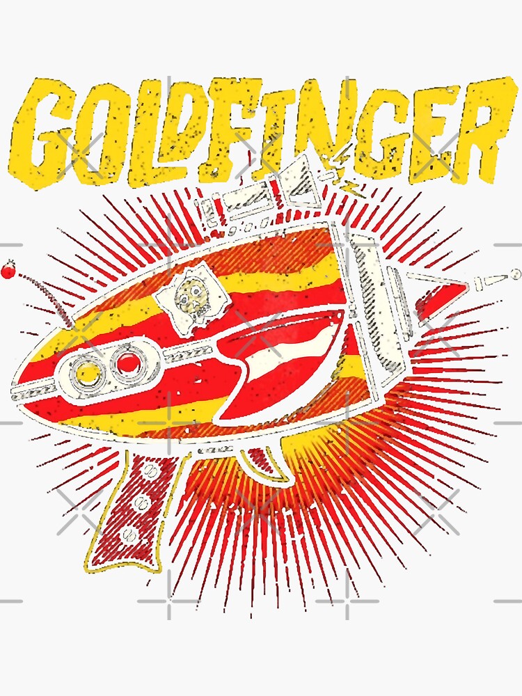 "Music Vintage Retro Goldfinger Band Vintage Photograp" Sticker for ...