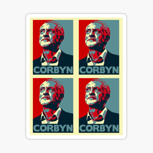 "Jeremy Corbyn Pattern" Sticker by MazzaLuzza | Redbubble