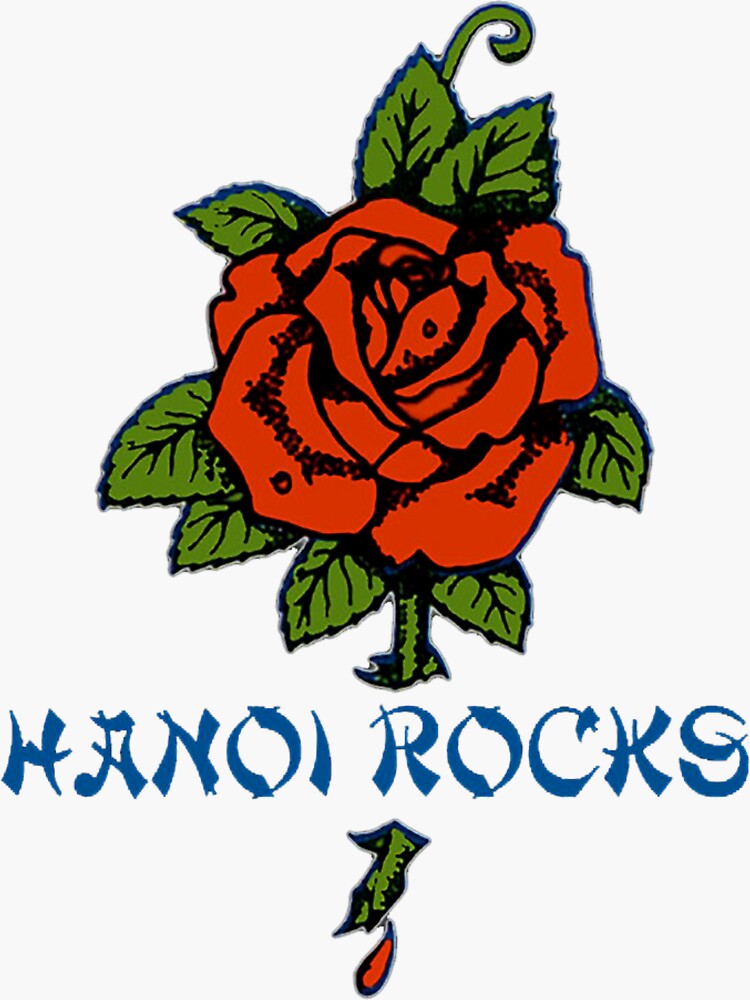 "HANOI ROCKS BAND" Sticker for Sale by varbugasu | Redbubble