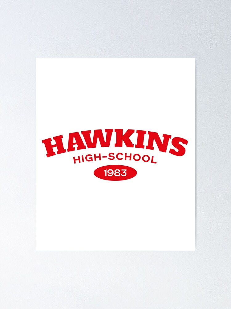 "Hawkins Red" Poster for Sale by SpilloDesign | Redbubble
