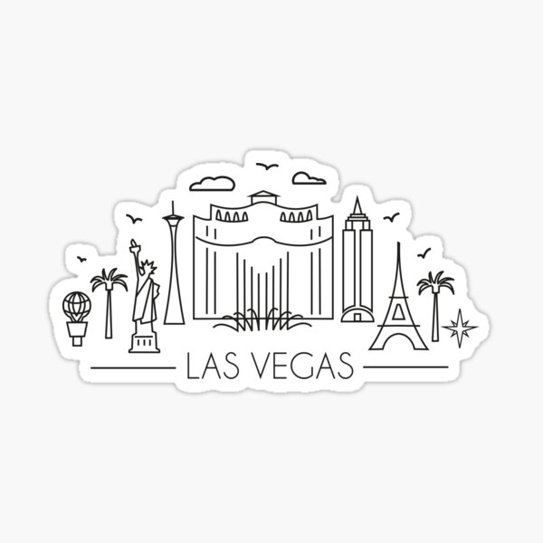 "Las Vegas " Sticker for Sale by TAOR | Redbubble