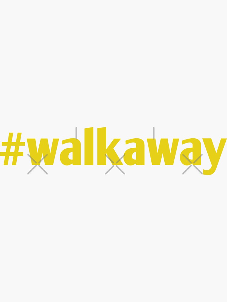 "#WalkAway movement fan" Sticker for Sale by Eriksonshop | Redbubble