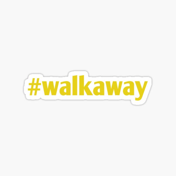 "#WalkAway movement fan" Sticker for Sale by Eriksonshop | Redbubble