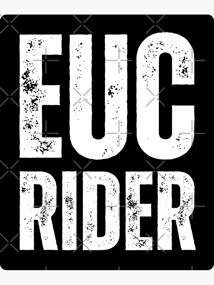 "Electric Unicycle | EUC Rider" Sticker for Sale by Blue-Geko | Redbubble
