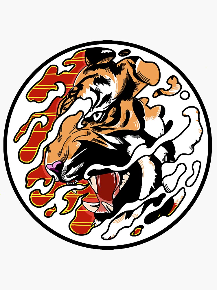 "Tiger circle logo " Sticker for Sale by TimothyCo57224 | Redbubble