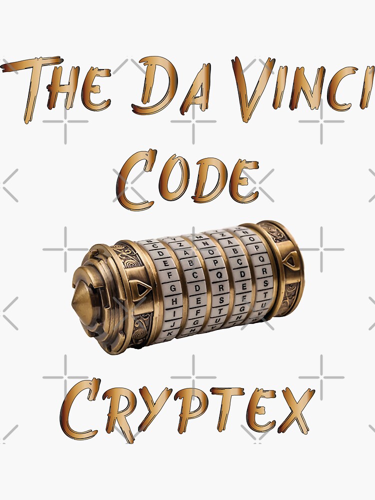 "The Cryptex : The DaVinci Code | Cryptex" Sticker for Sale by CrOoKed-SayiNGs | Redbubble