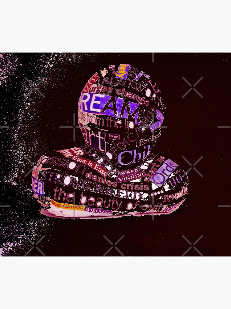 "Text Head" Sticker for Sale by Deoarts | Redbubble