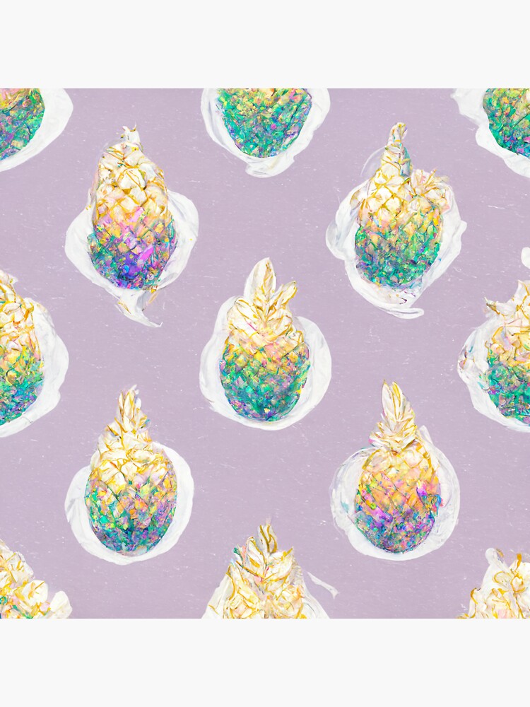"Seamless Pineapple Summer Pattern PEFF-E" Sticker for Sale by PEFF-E ...
