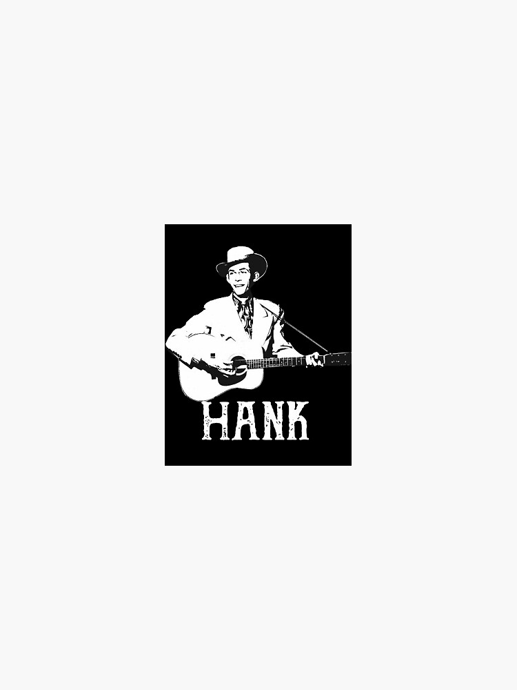"hank williams" Sticker for Sale by BYROSALINDA | Redbubble