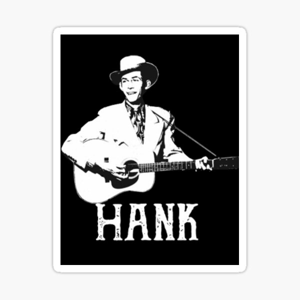 "hank williams" Sticker for Sale by BYROSALINDA | Redbubble