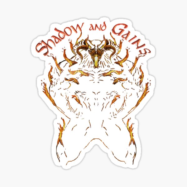 "Balrog - Shadow and gains - Only Flame " Sticker for Sale by ...