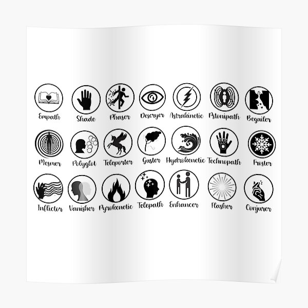 "KOTLC - Ability Badges" Poster for Sale by Sprout123 | Redbubble