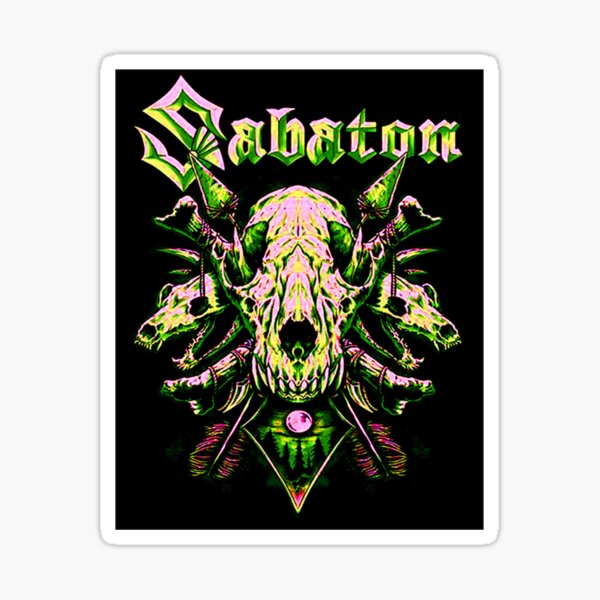 "best seller of sabaton " Sticker for Sale by TheRacingPit | Redbubble