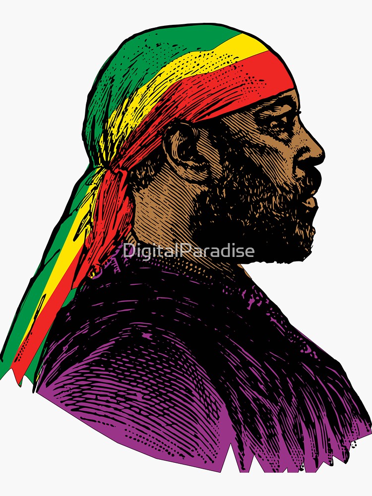 "Menelik II Former Emperor of Ethiopia" Sticker for Sale by ...