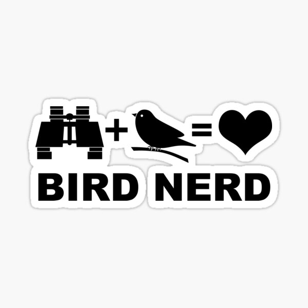 "Bird Nerd Funny Birder" Sticker by AntiqueImages | Redbubble