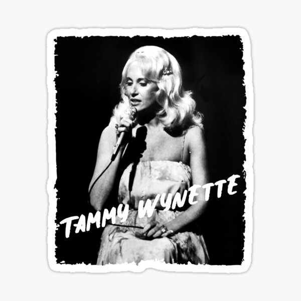 "tammy wynette new design" Sticker for Sale by HailieCherry | Redbubble