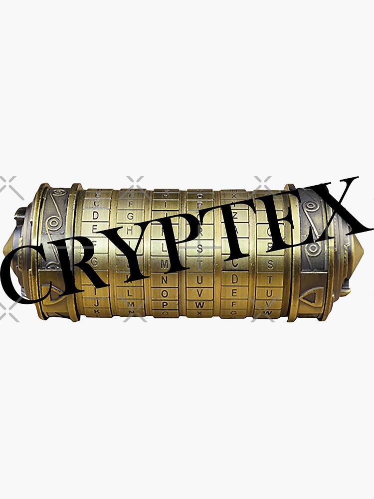 "The Cryptex : DaVinci Code" Sticker for Sale by CrOoKed-SayiNGs | Redbubble