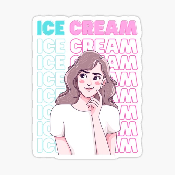 "National Vanilla Ice Cream Day!" Sticker for Sale by R3EVRN | Redbubble