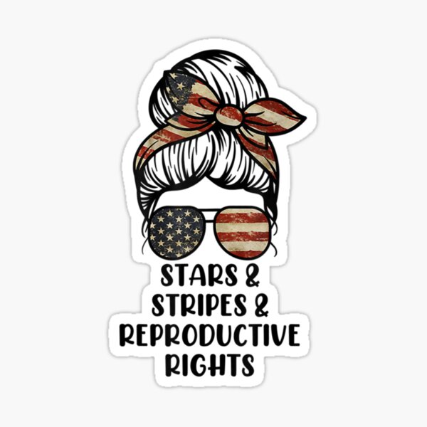 "Stars Stripes Reproductive Rights Messy Bun 4th Of July Active ...
