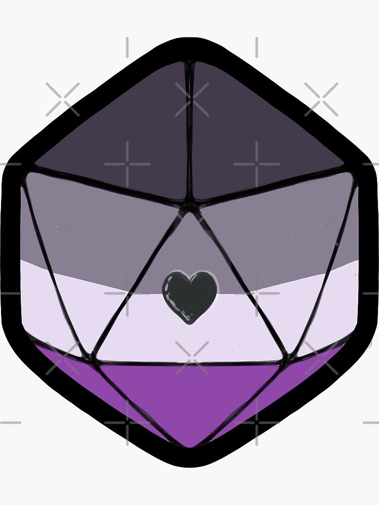 "Ace Pride d20" Sticker for Sale by Al Neun | Redbubble