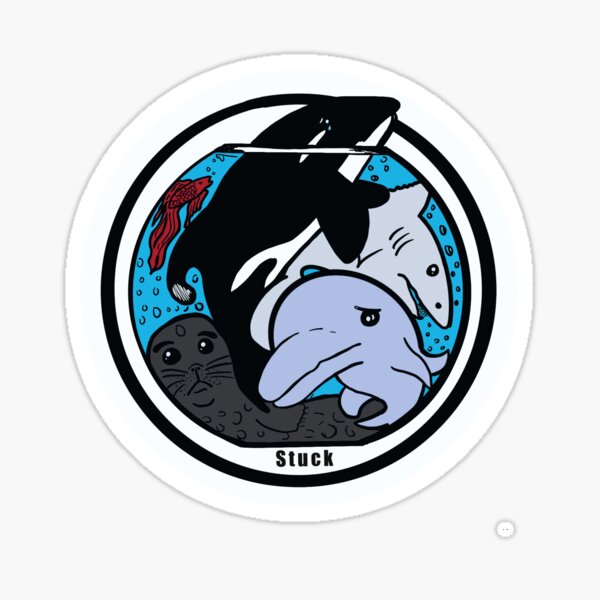 "Stuck" Sticker for Sale by Lidybug | Redbubble