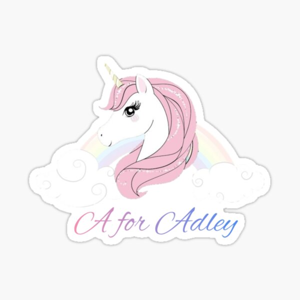 " A for Adley" Sticker for Sale by 52ta2d11 | Redbubble