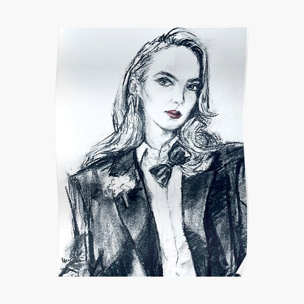 "Jodie Comer in Tux" Poster for Sale by nitrosun | Redbubble