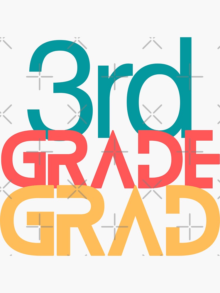 "3rd Grade Grad" Sticker for Sale by Saimia | Redbubble