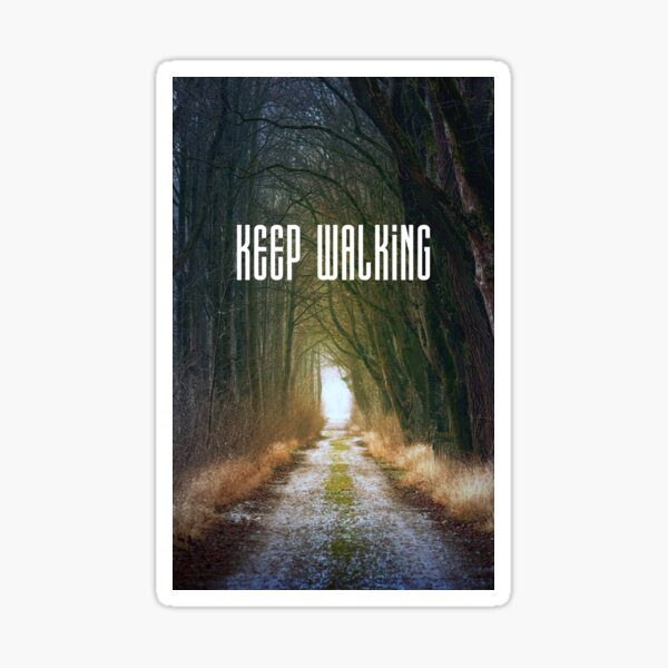 "walk" Sticker for Sale by ChrisCrete | Redbubble