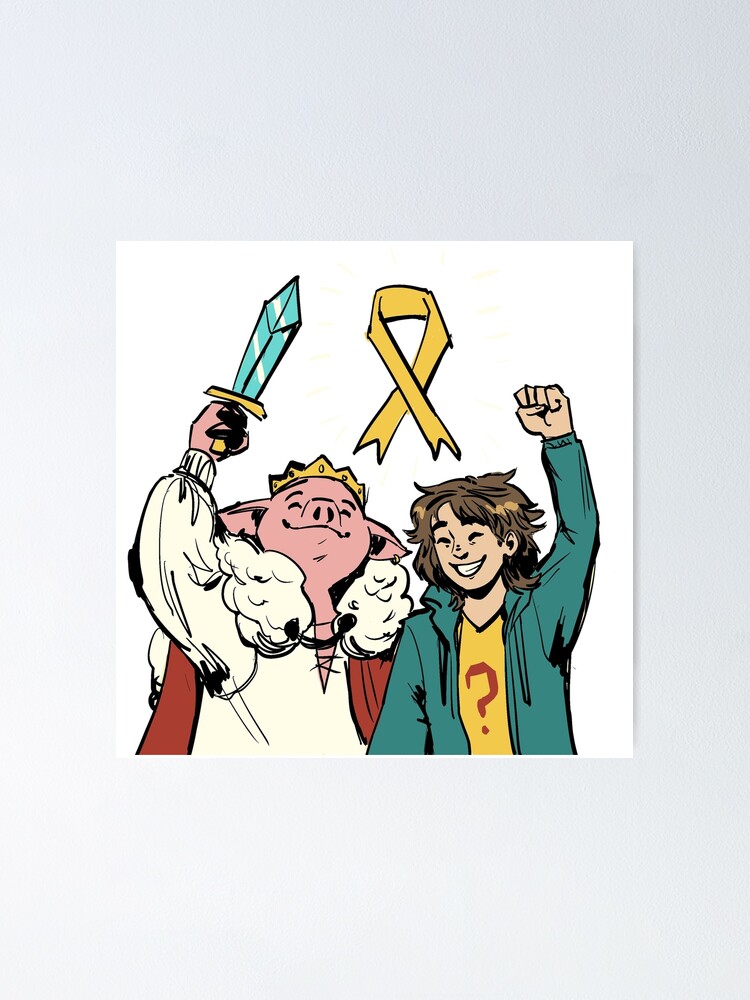 "Technoblade Fight Cancer" Poster for Sale by letaabbott | Redbubble