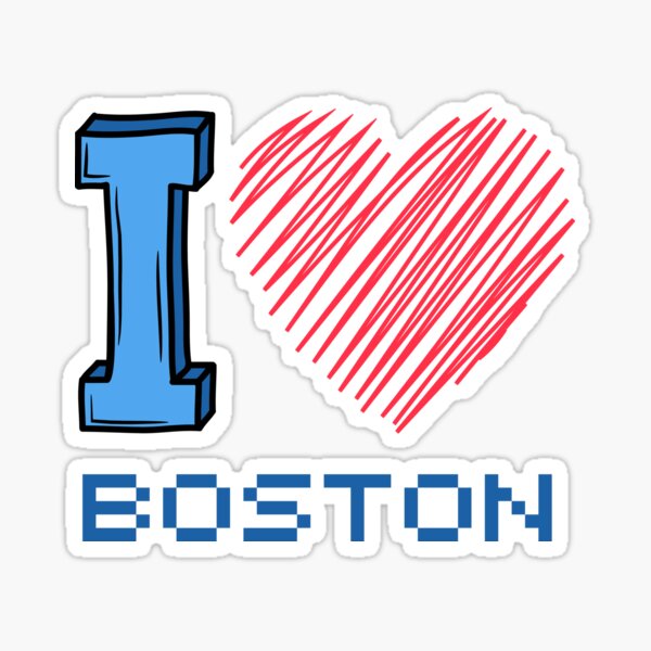 "Boston " Sticker for Sale by TAOR | Redbubble