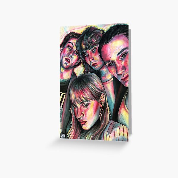 "Måneskin Watercolour Portrait" Greeting Card for Sale by DarciJArt ...