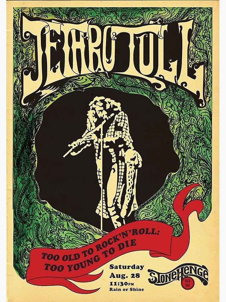 "Jethro Tull Rock Band Poster Art" Poster for Sale by gavraco80 | Redbubble