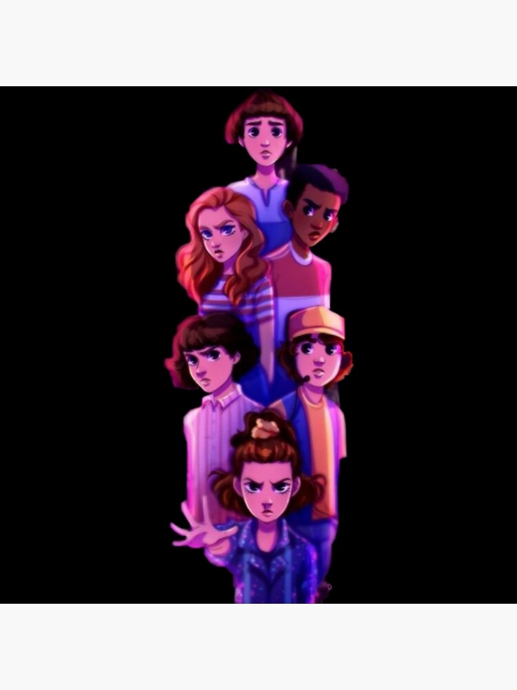 "Stanger things animation illustration best friends " Poster for Sale ...