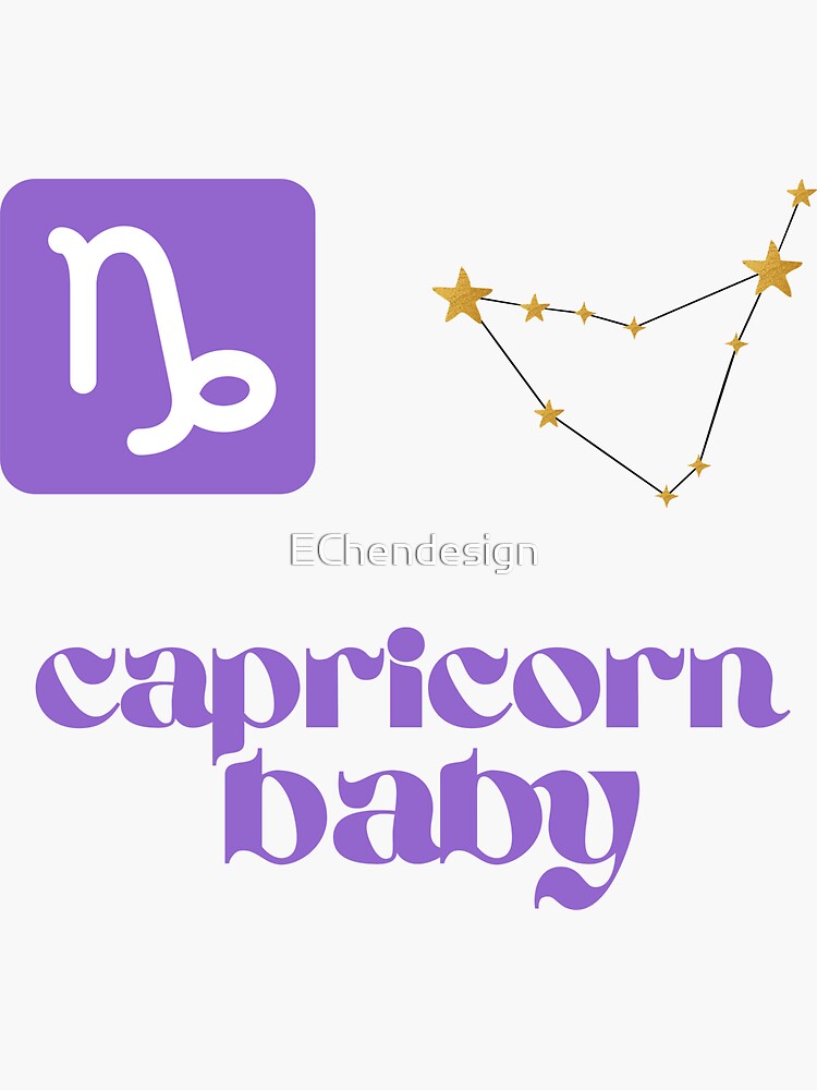"capricorn baby sticker pack" Sticker for Sale by EChendesign | Redbubble