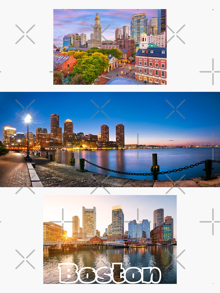"Boston " Sticker for Sale by TAOR | Redbubble