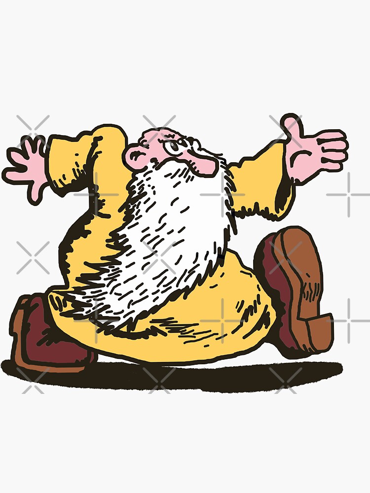 "Keep on truckin' Mr Natural Just Passin" Sticker for Sale by wadiishop | Redbubble