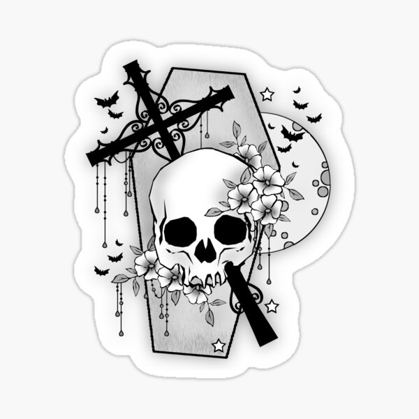 "Gothic Cross" Sticker for Sale by rockgem | Redbubble